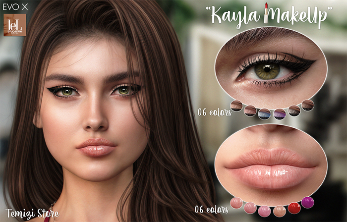 Second Life Marketplace - Temizi Store "Kayla MakeUp" (LeL EVO X - Evolution)